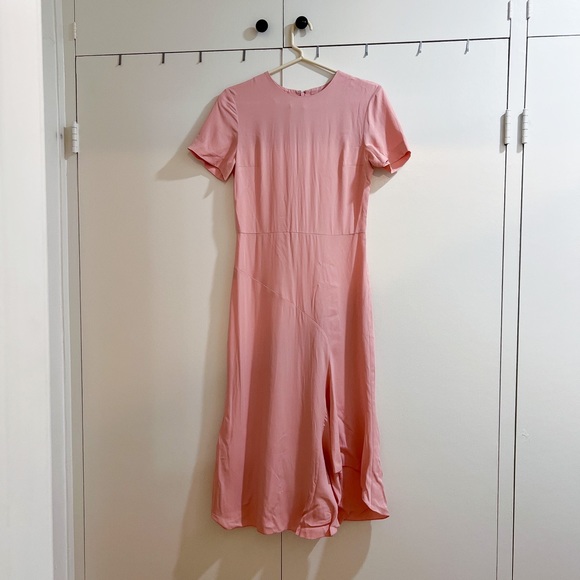 COS | Dresses | Cos Pink Midi Dress | Poshmark